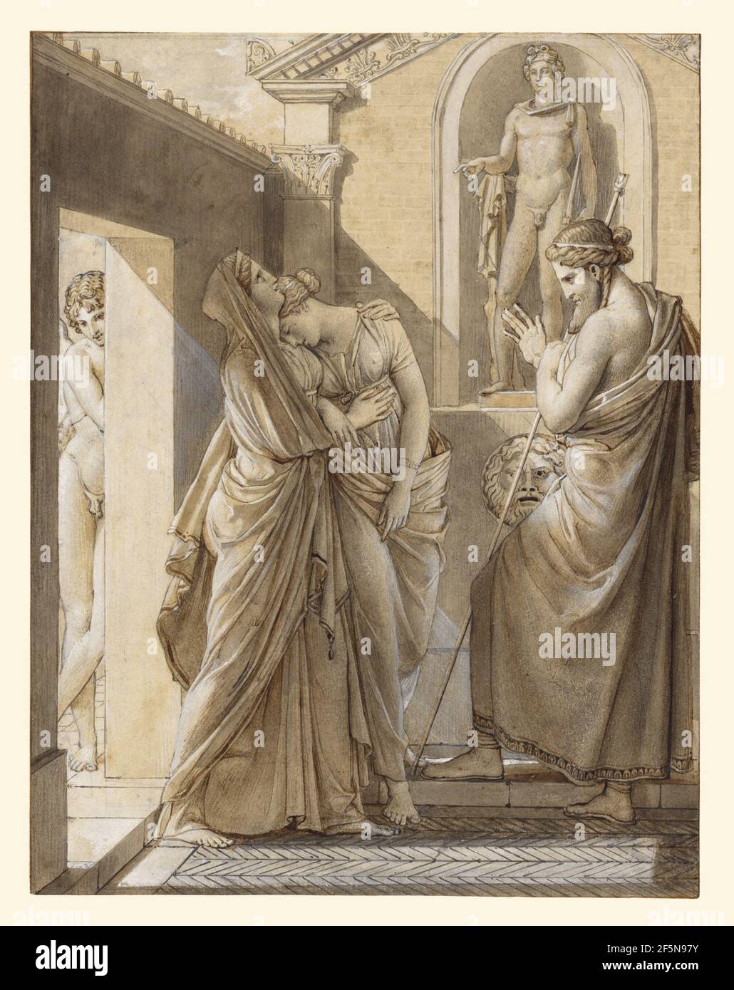 The Father of Psyche Consulting the Oracle of Apollo. Baron François ...