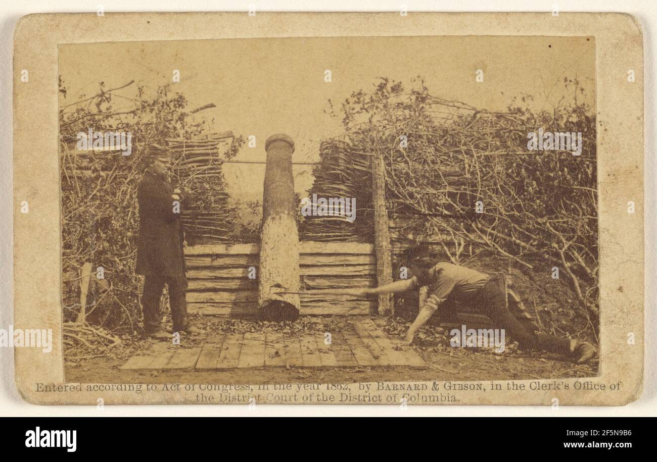 Quaker Gun, Centreville.. Barnard & Gibson Stock Photo - Alamy