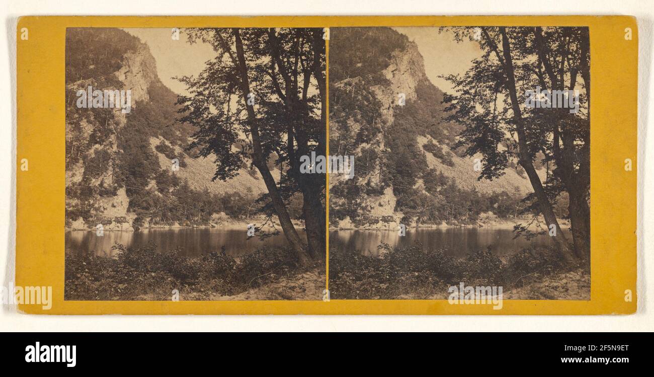 Indian Ladder Bluff, from the Bed of the River.. John Moran & J. Storey ...