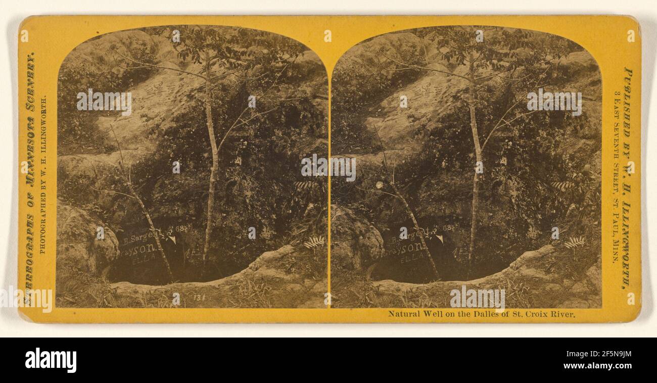 Natural Well on the Dalles of St. Croix River.. William H. Illingworth ...
