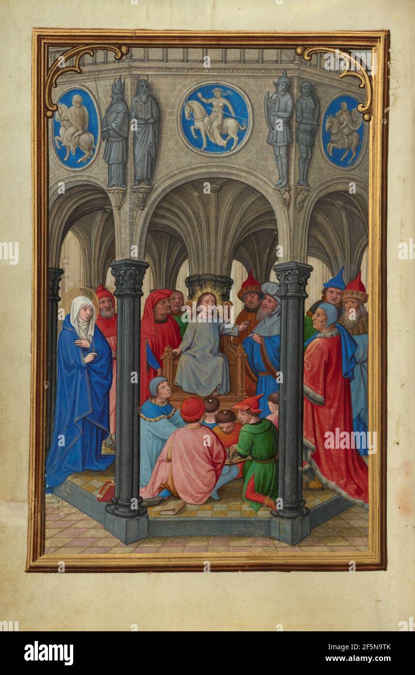 Jesus Among the Doctors. Simon Bening (Flemish, about 1483 - 1561 Stock ...