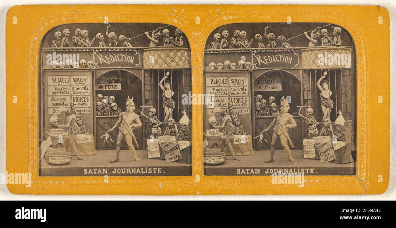 Satan Journaliste.. Adolphe Block (French, 1829 - about 1900 Stock ...