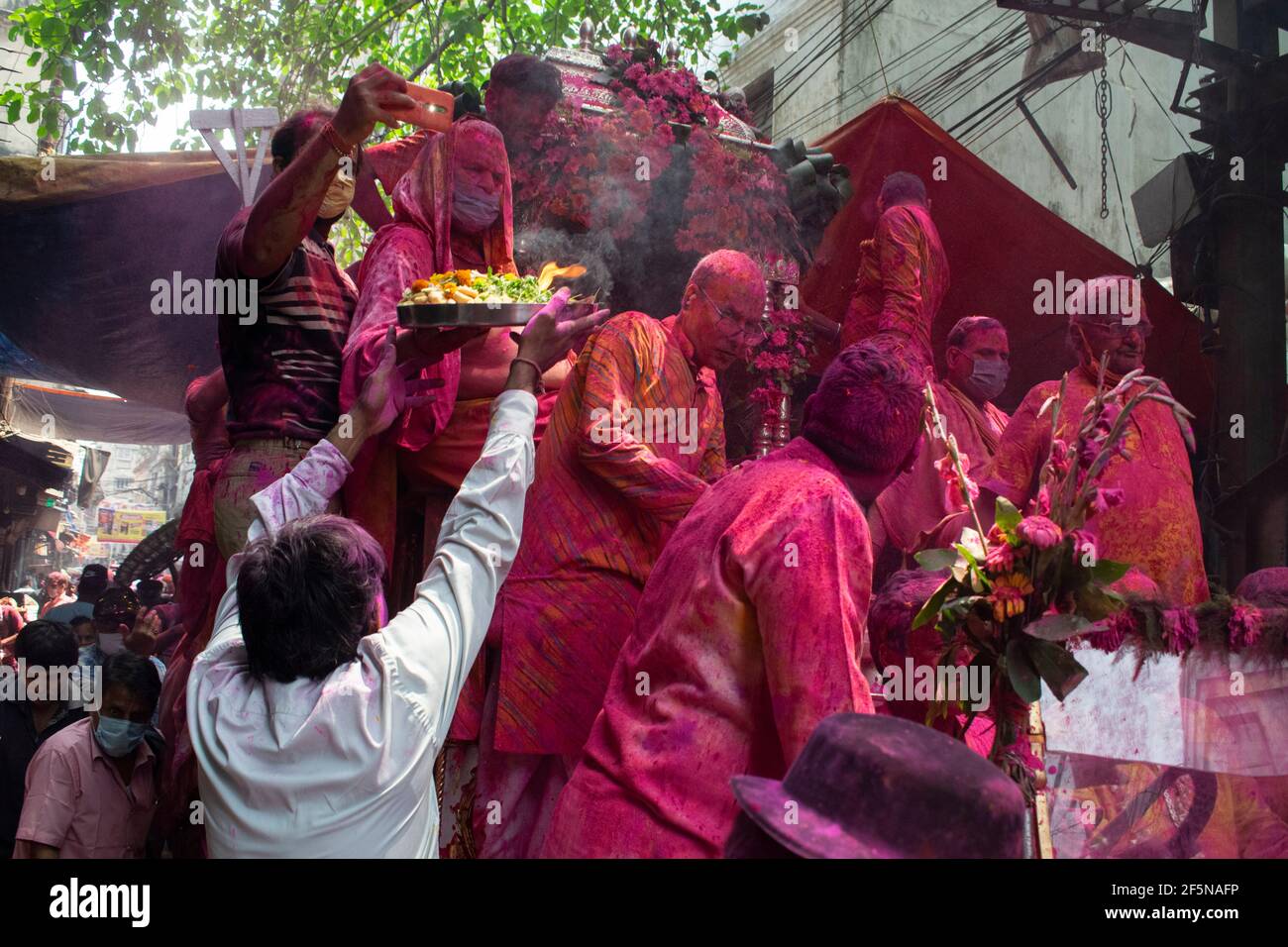 Kolkata, India. March 27, 2021, Basirhat, West Bengal, India: Holi, the ...