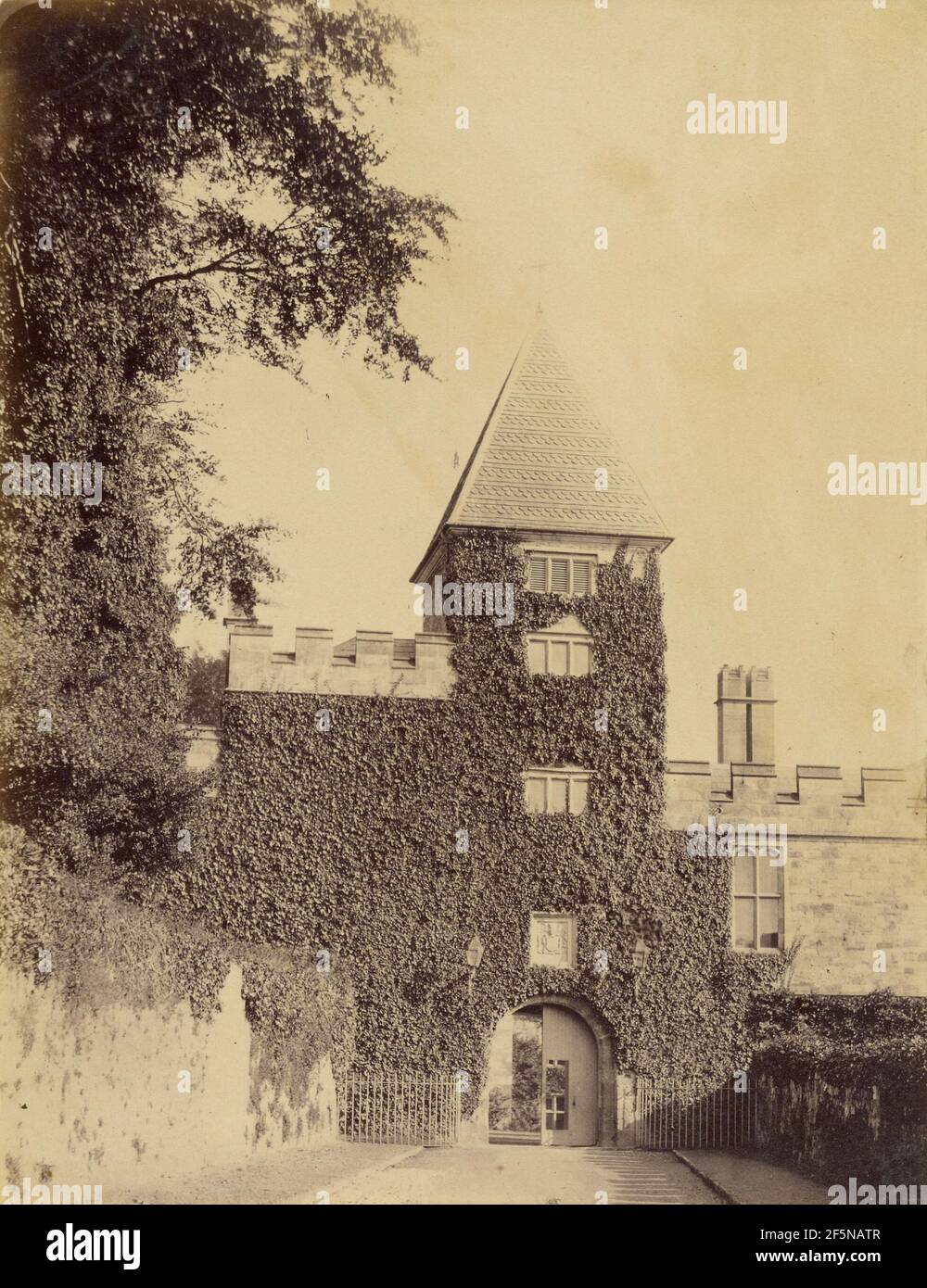 Entrance Gate and Tower, Lismore Castle. Francis Edmond Currey (British ...