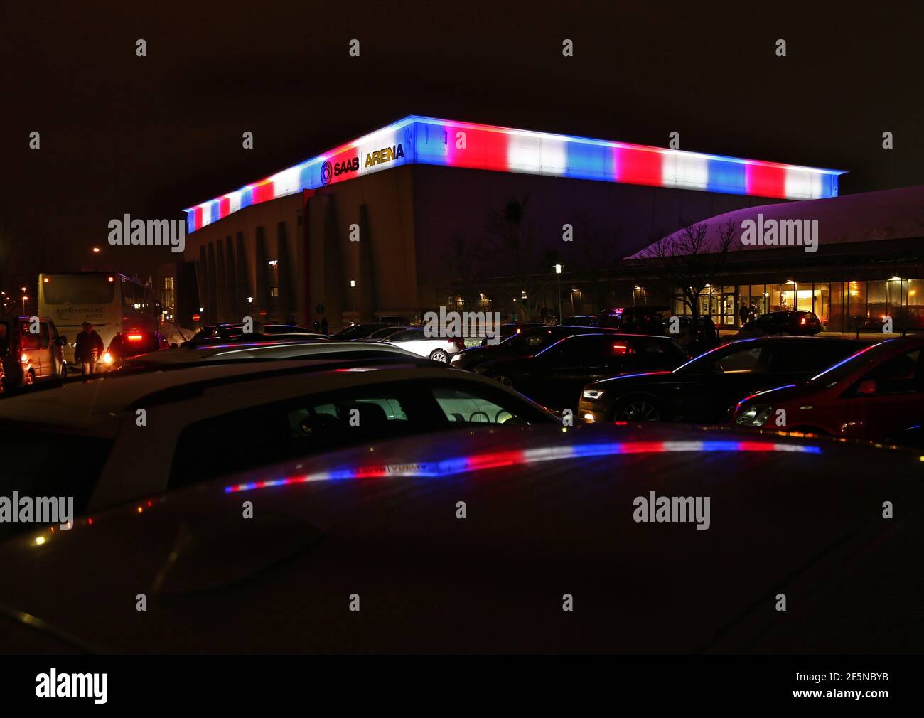 Exterior picture Saab arena, Linköping Stock Photo - Alamy