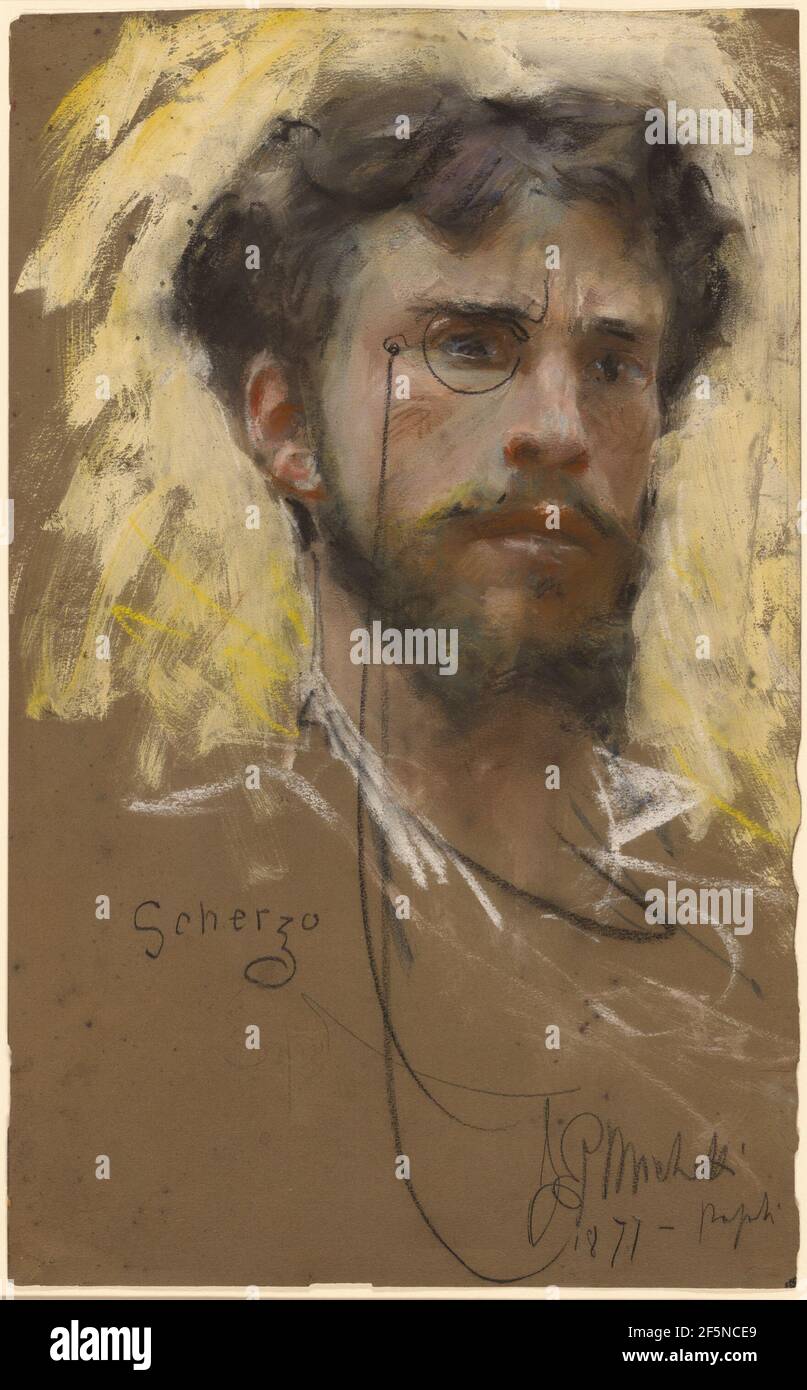 Self-Portrait. Francesco Paolo Michetti (Italian, 1851 - 1929 Stock ...