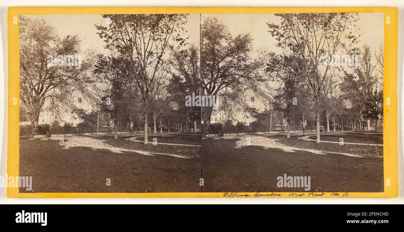 Officers' Quarters, W.P.M.A. West Point Military Academy. Mathew B ...