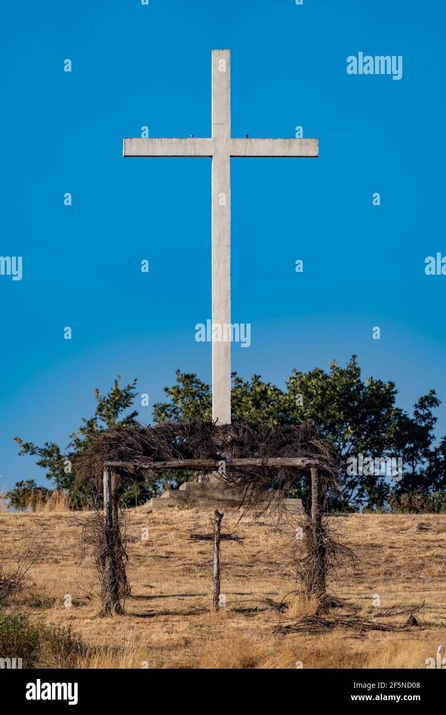 Goal cross hi-res stock photography and images - Alamy