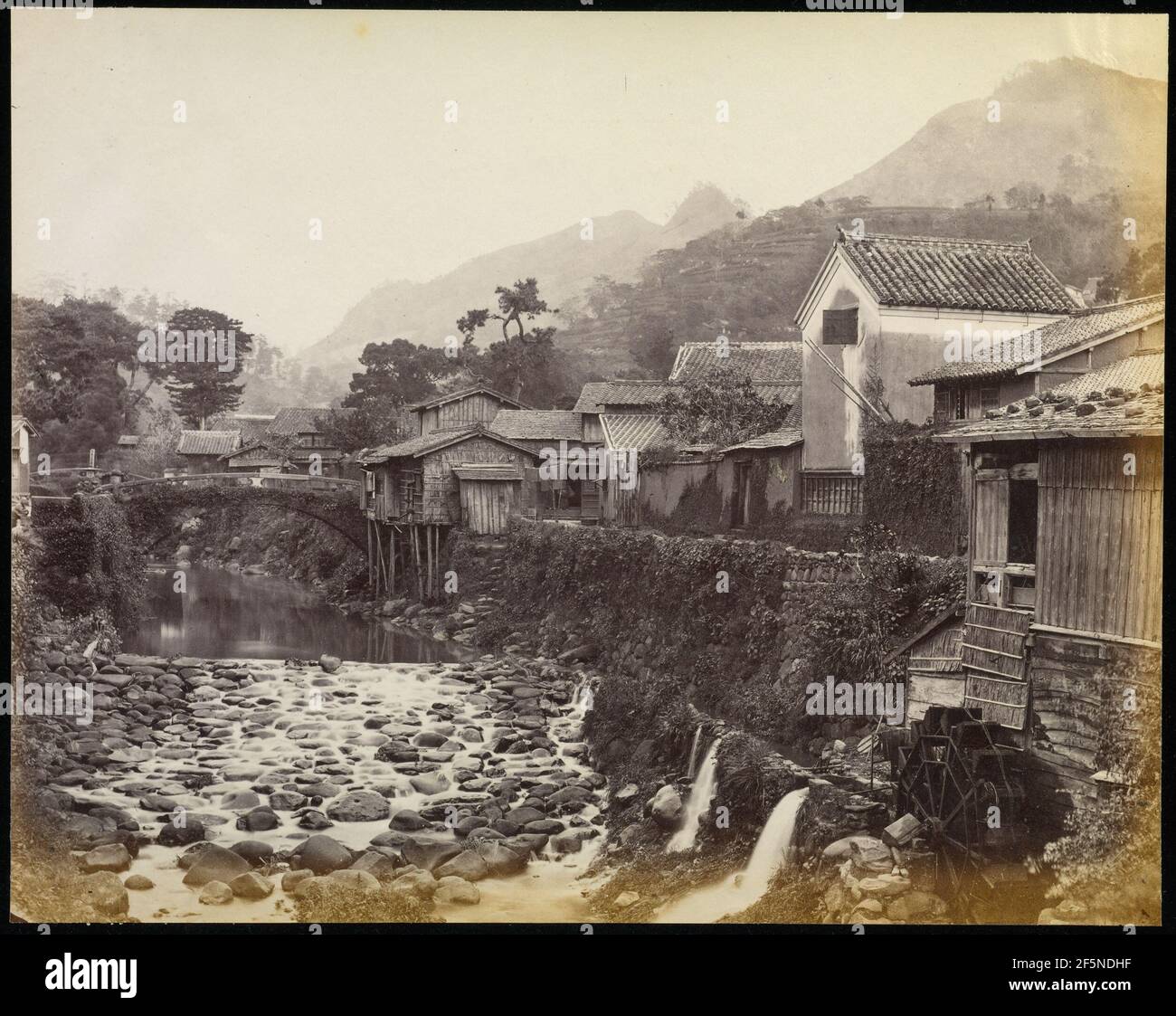 Nagasaki from the Creek Native Towns. Felice Beato (English, born Italy ...