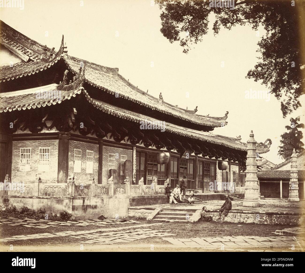 Temple in the Tartar Quarter, Canton, China Stock Photo - Alamy
