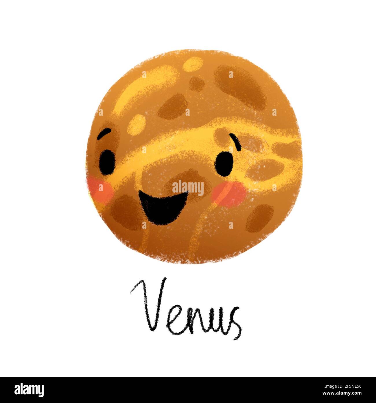 Funny venus planet cartoon illustration hi-res stock photography and ...