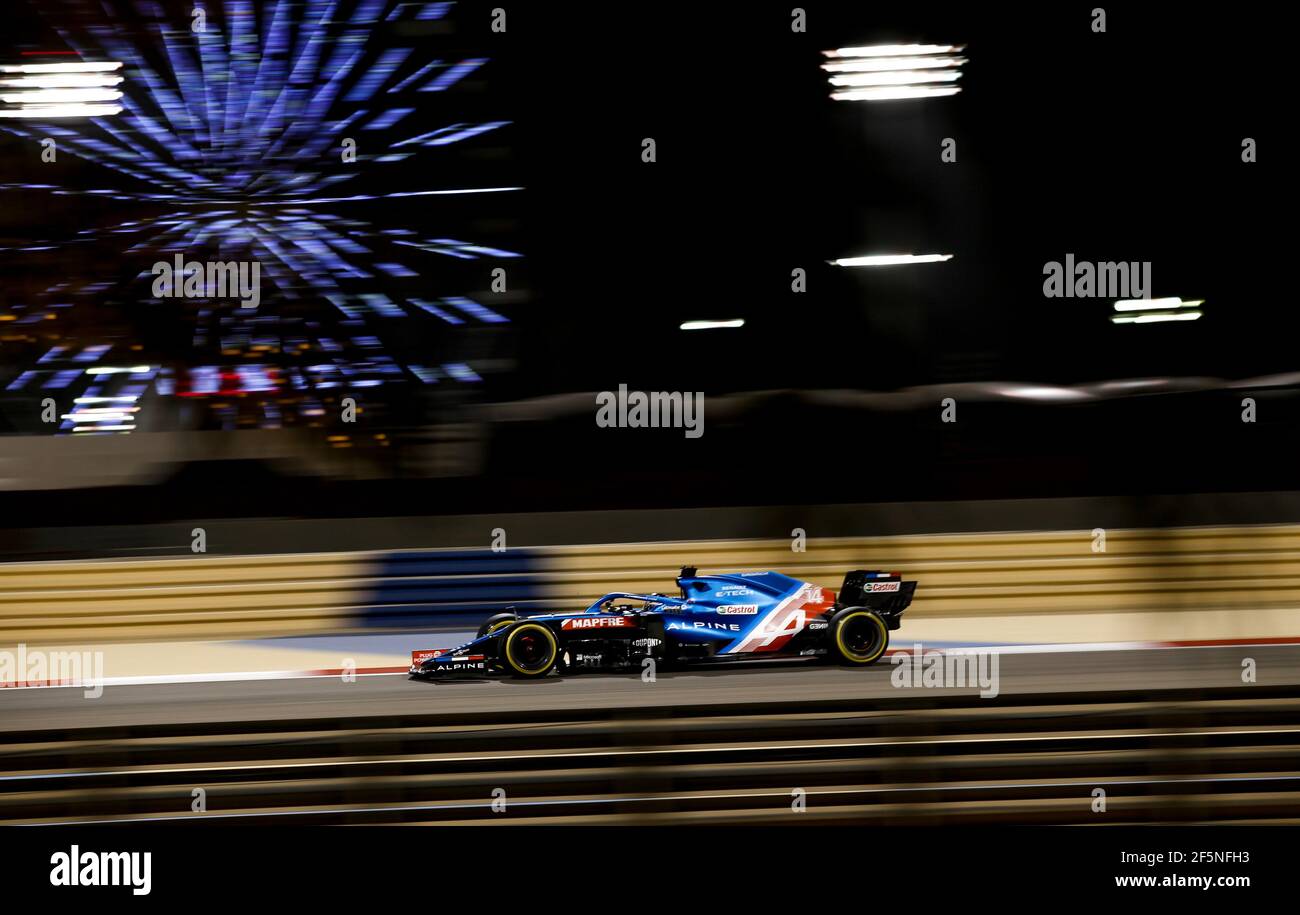 14 ALONSO Fernando (spa), Alpine F1 A521, action during Formula 1 Gulf ...