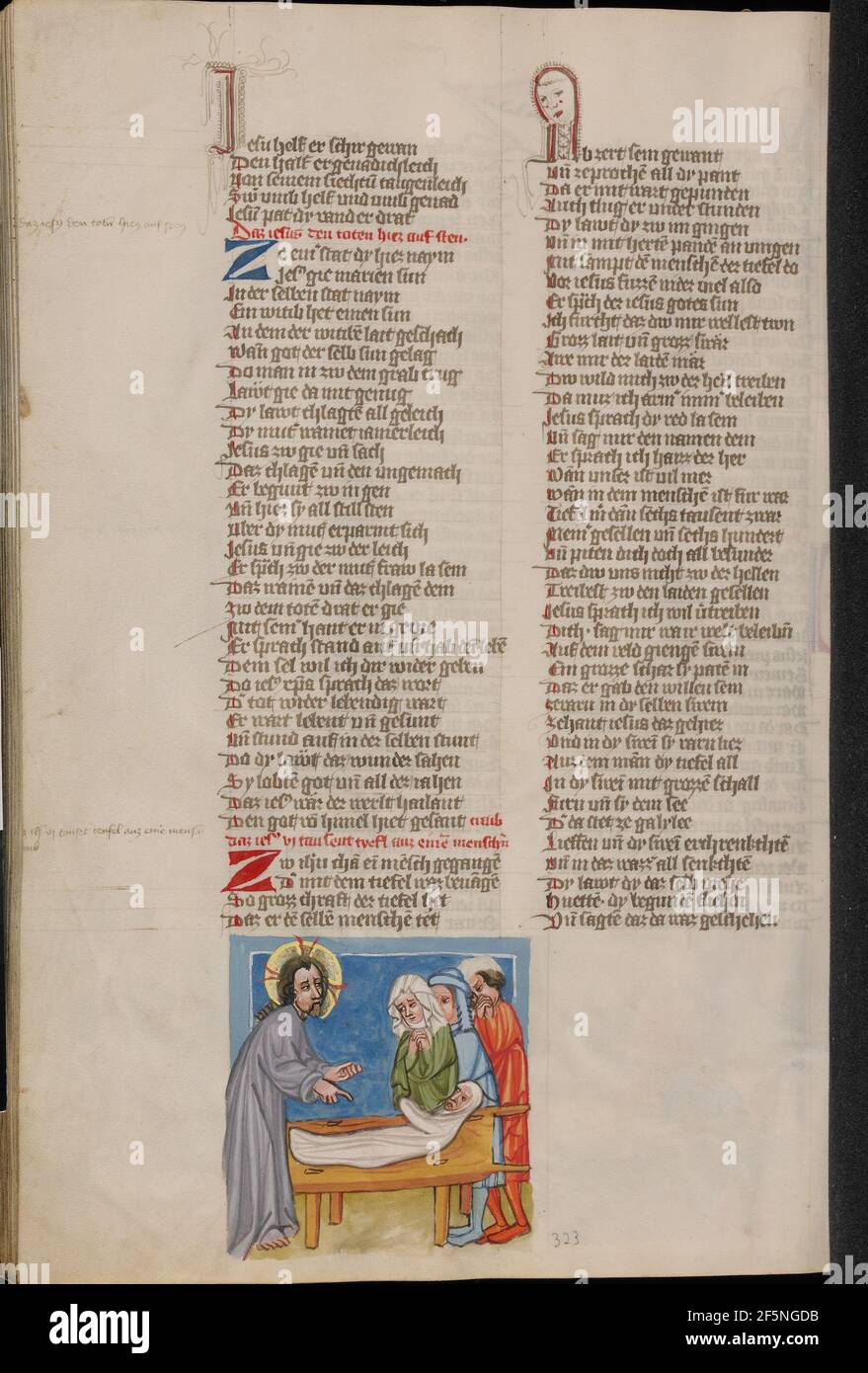 Christ Raising a Dead Man Stock Photo - Alamy