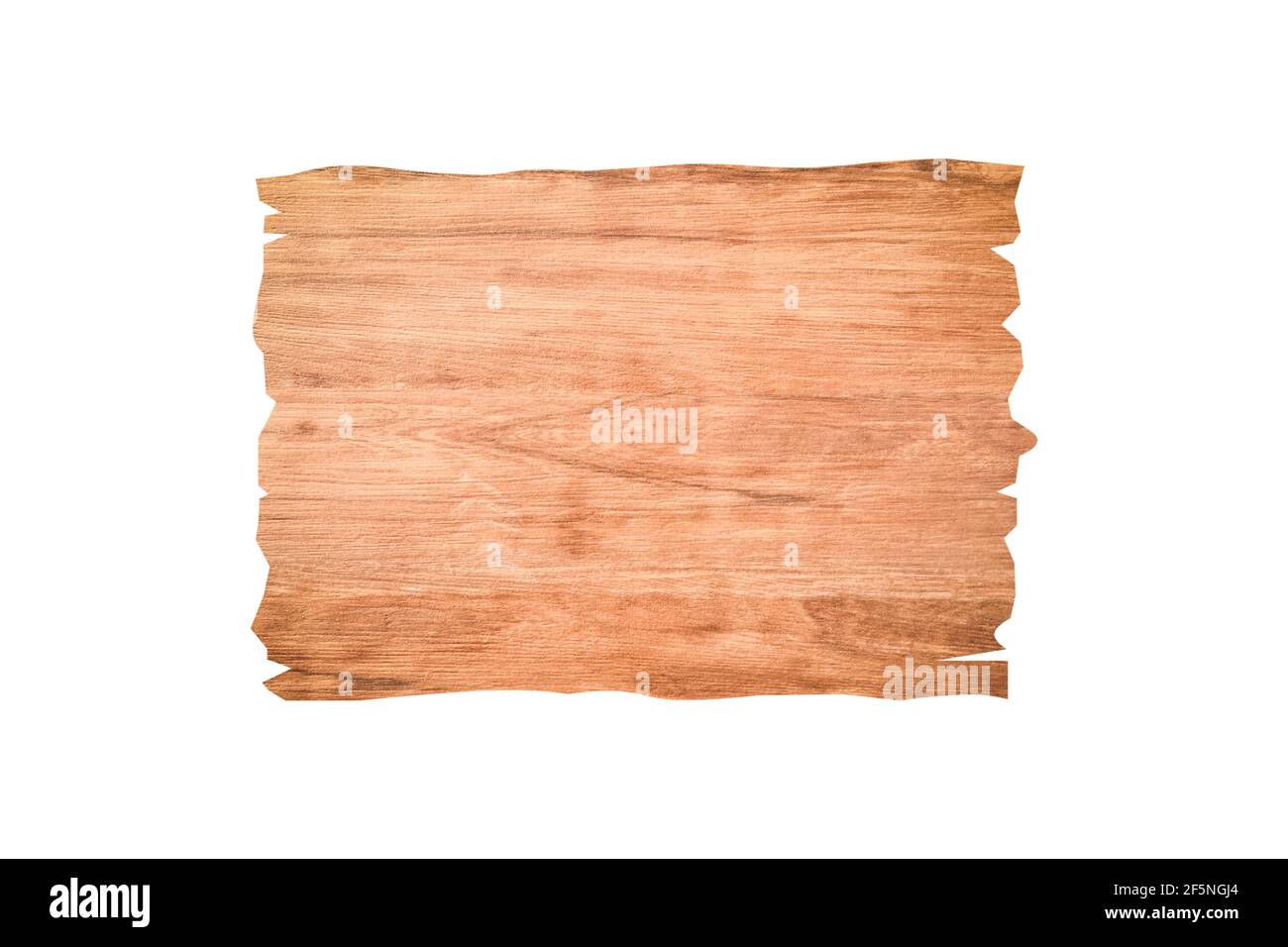 Horizontal wooden sign isolated on white background with clipping path ...