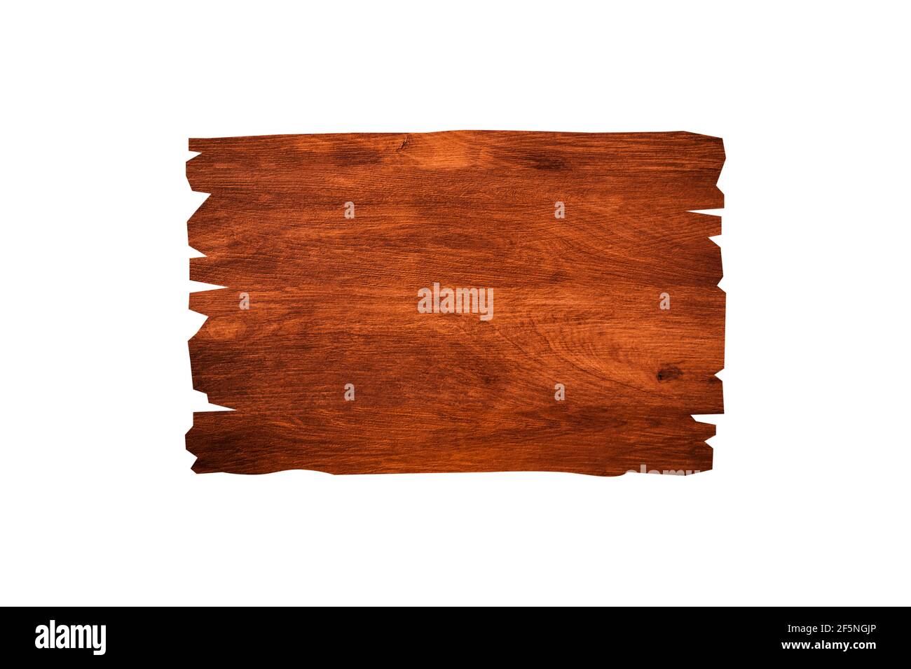 Horizontal wooden sign isolated on white background with clipping path ...