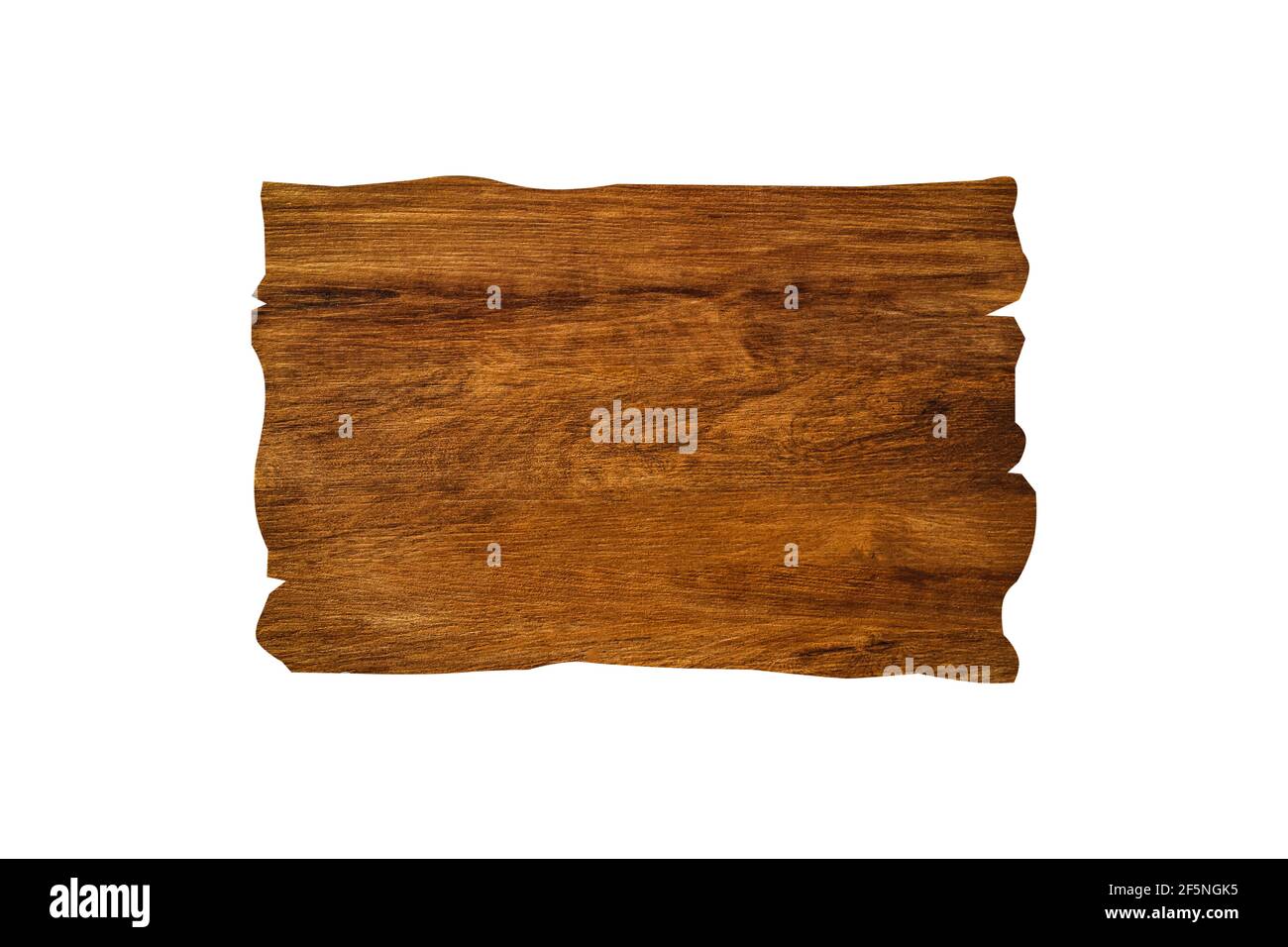 Horizontal wooden sign isolated on white background with clipping path ...