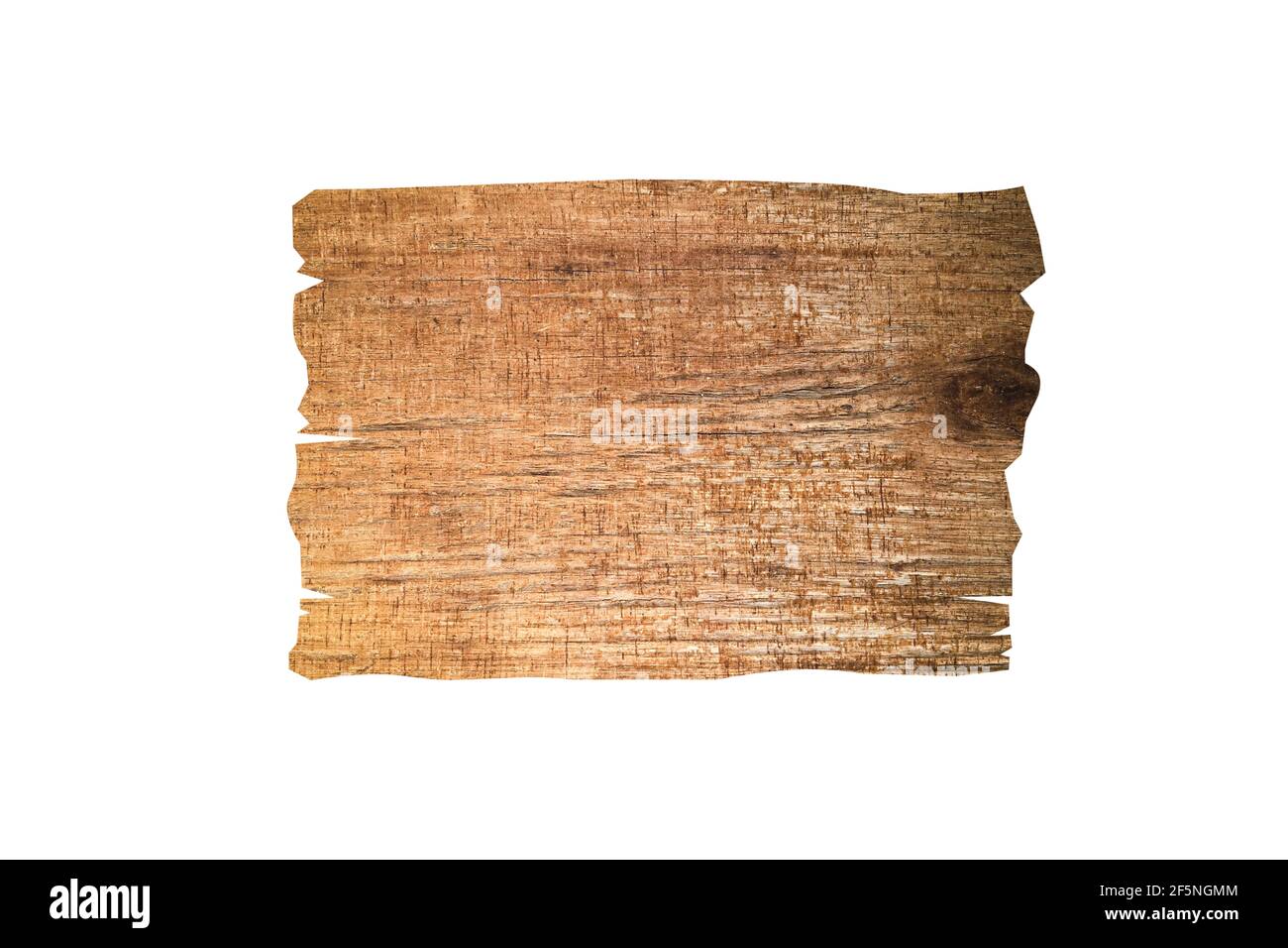 Horizontal wooden sign isolated on white background with clipping path ...