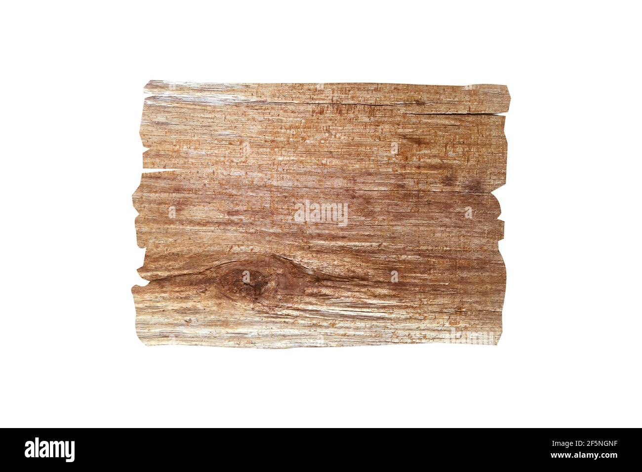 Horizontal wooden sign isolated on white background with clipping path ...