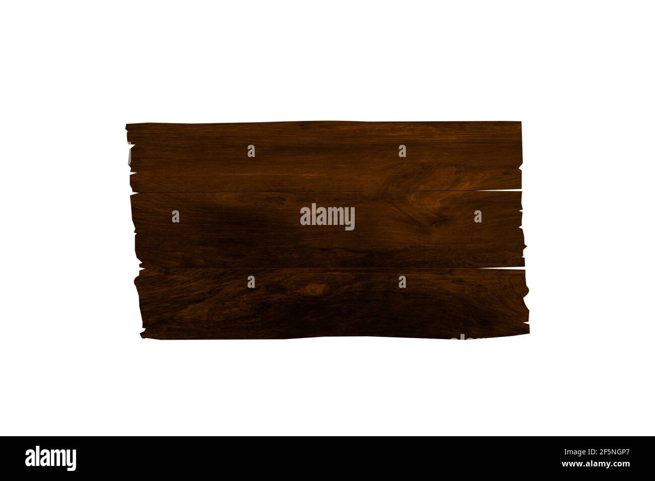 Single of wooden sign isolated on white background with clipping path ...
