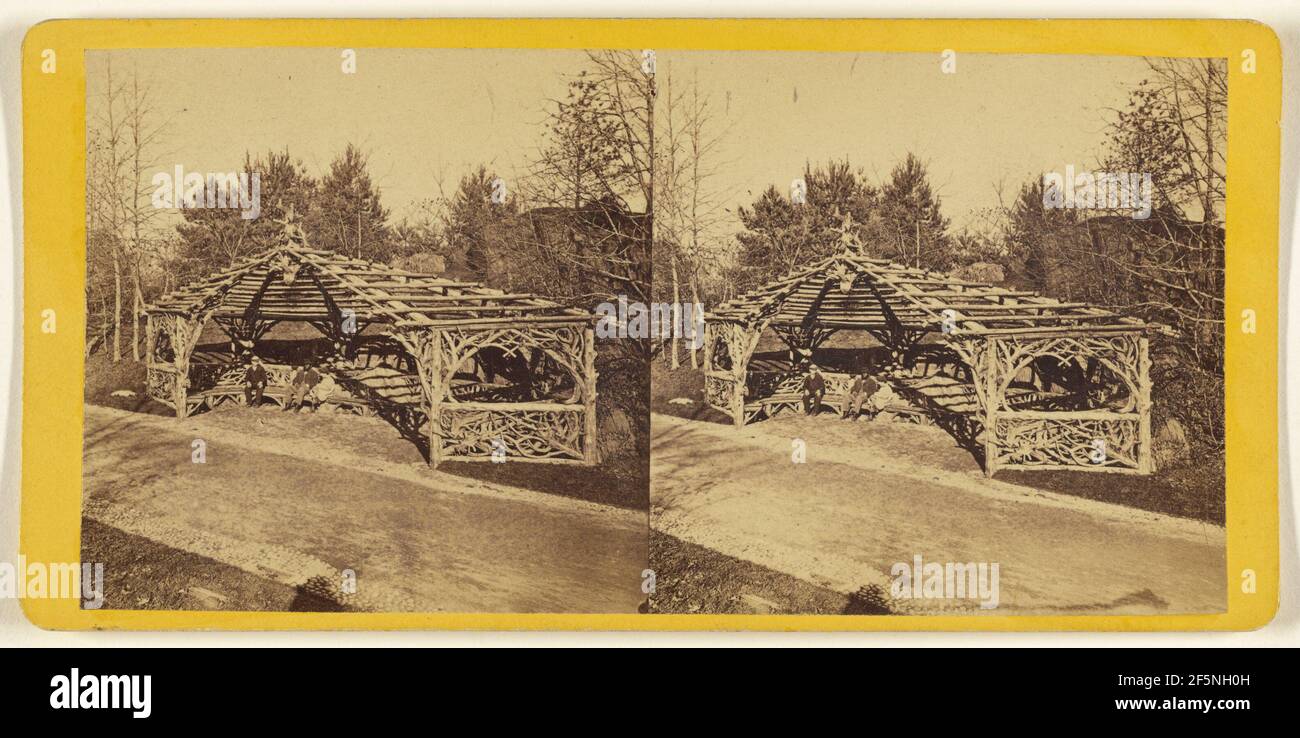 Central Park. (New York.) The Rustic Arbor.. Edward and Henry T ...