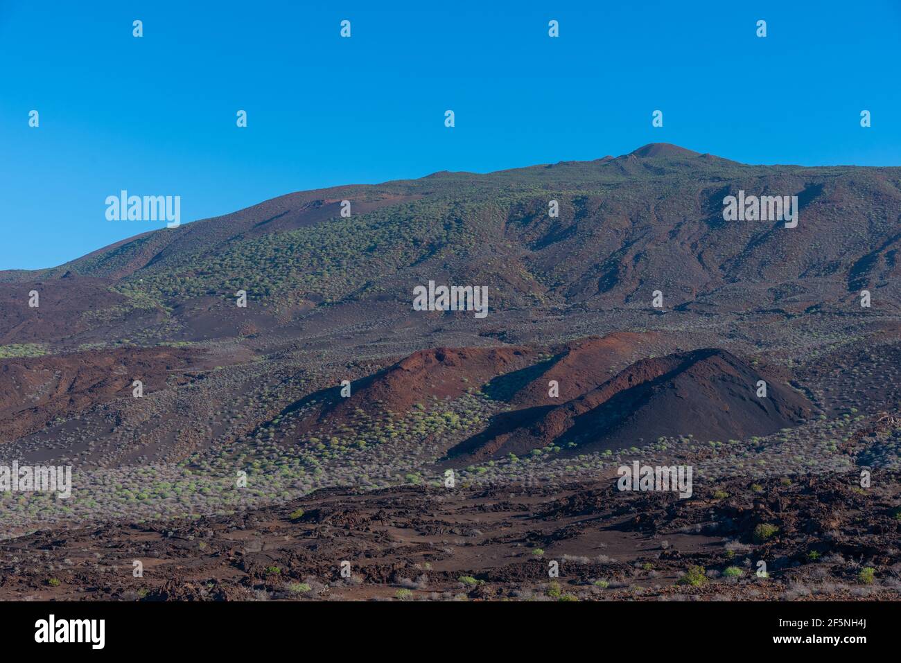 Volcanic landscape of El hierro island, Canary Islands, Spain Stock ...