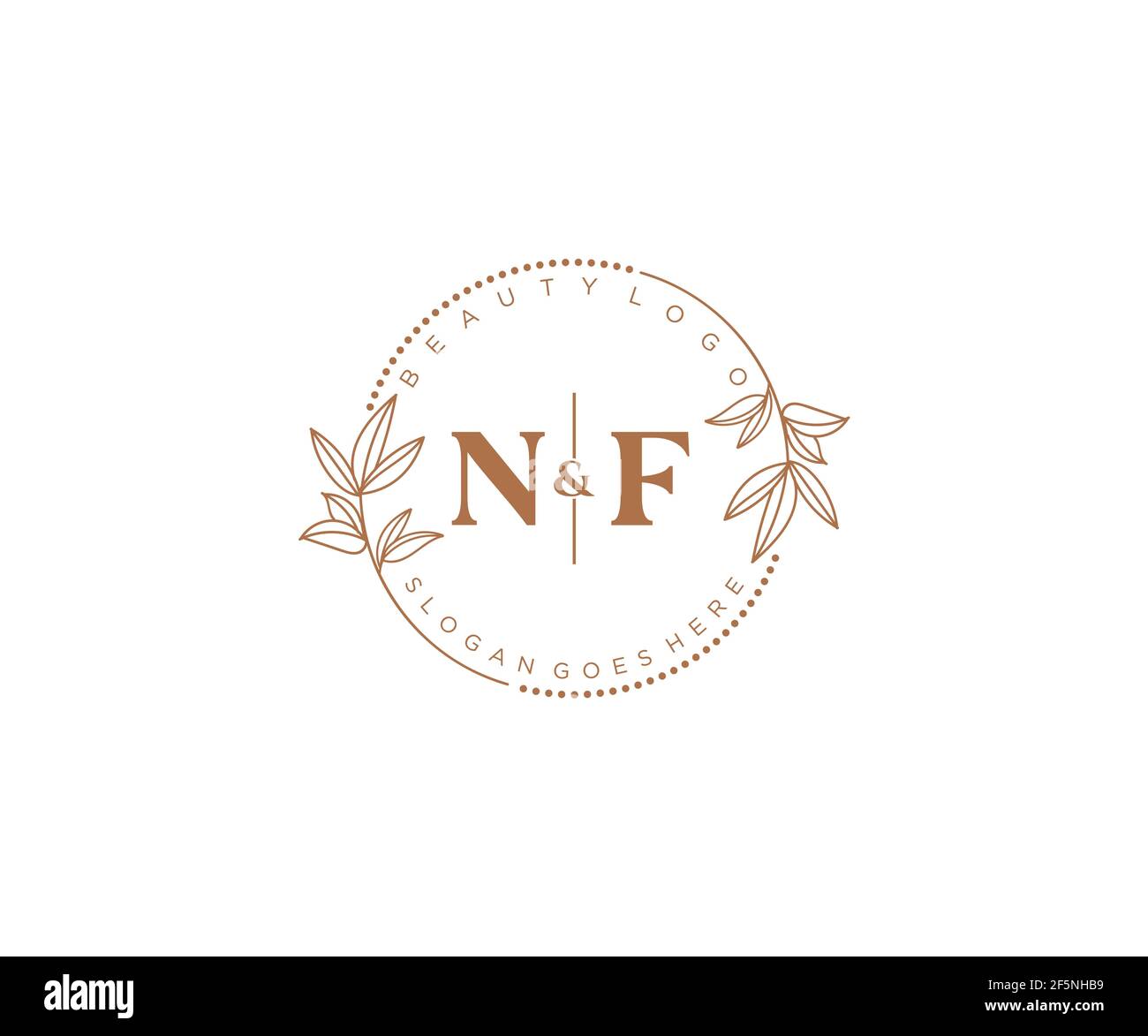 Nf letters Stock Vector Images - Alamy