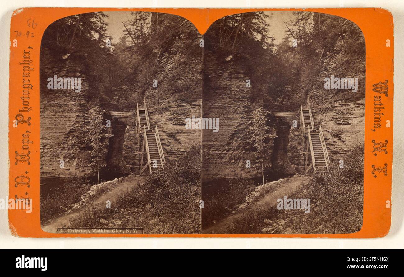 Entrance, Watkins Glen, N.Y.. James Douglas Hope (American, 1846 - 1929 ...