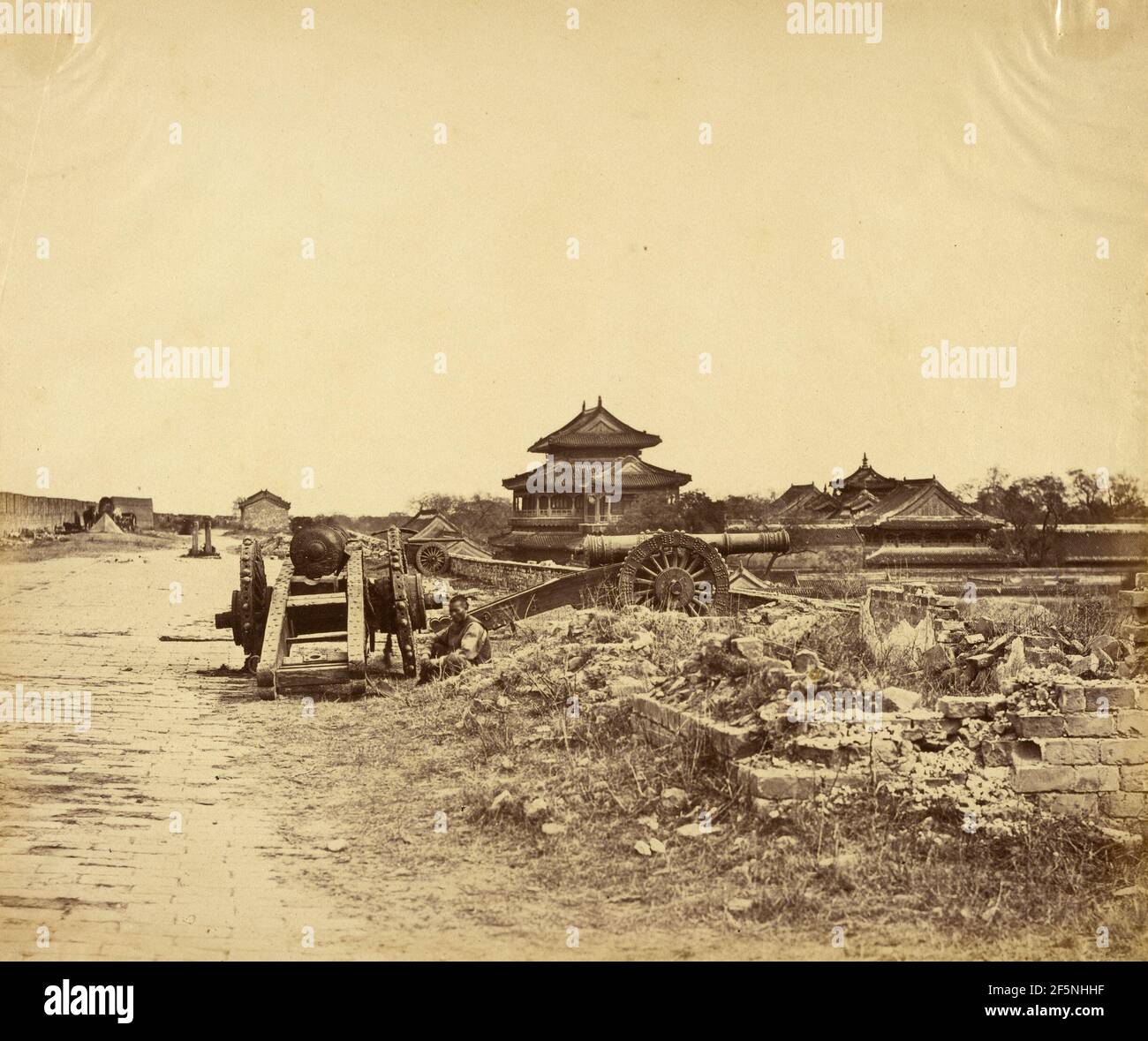 Top of the Wall of Peking Taken Possession of on the 14th October 1860 ...