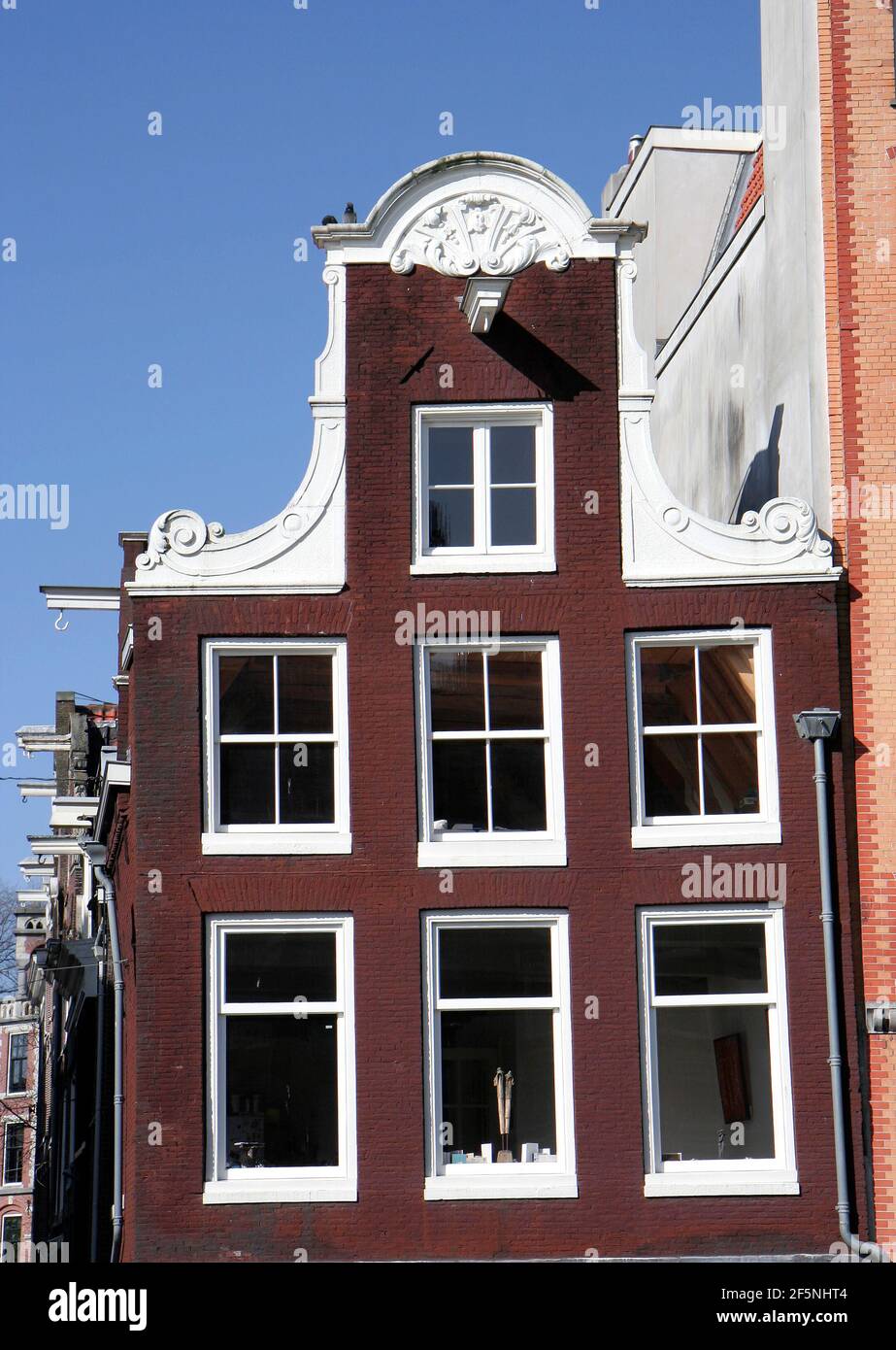 Traditional Dutch House with Lifting Hook in Amsterdam, Netherlands ...
