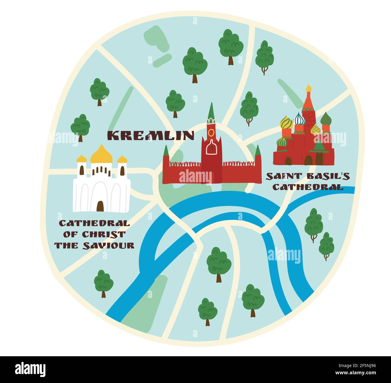 Kremlin Russia Map