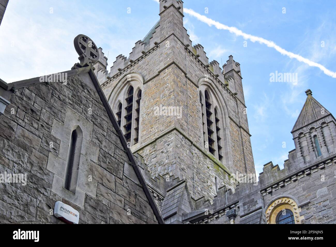 Dublin castle tower in Ireland Stock Photo - Alamy