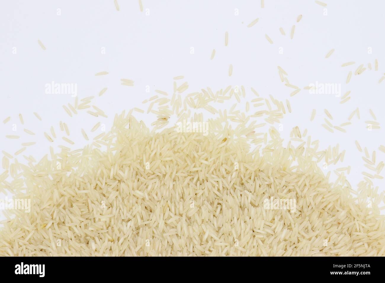 rice background,white jasmine rice closeup background, isolated on ...