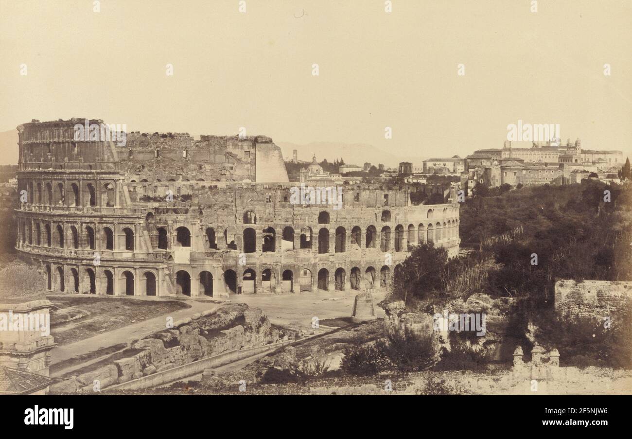 The Colosseum, Rome. Robert Macpherson (Scottish, 1811 - 1872 Stock ...