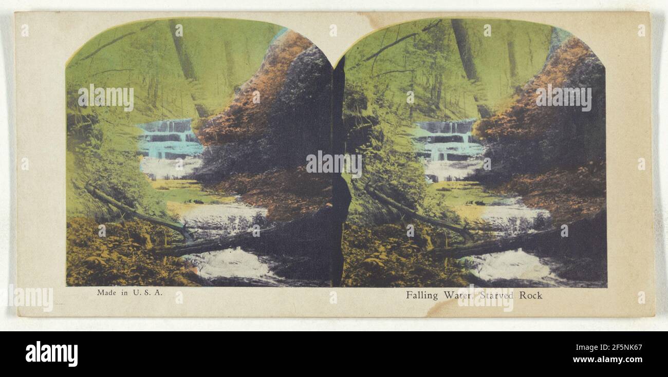 Falling Water, Starved Rock. Unknown maker, American Stock Photo - Alamy
