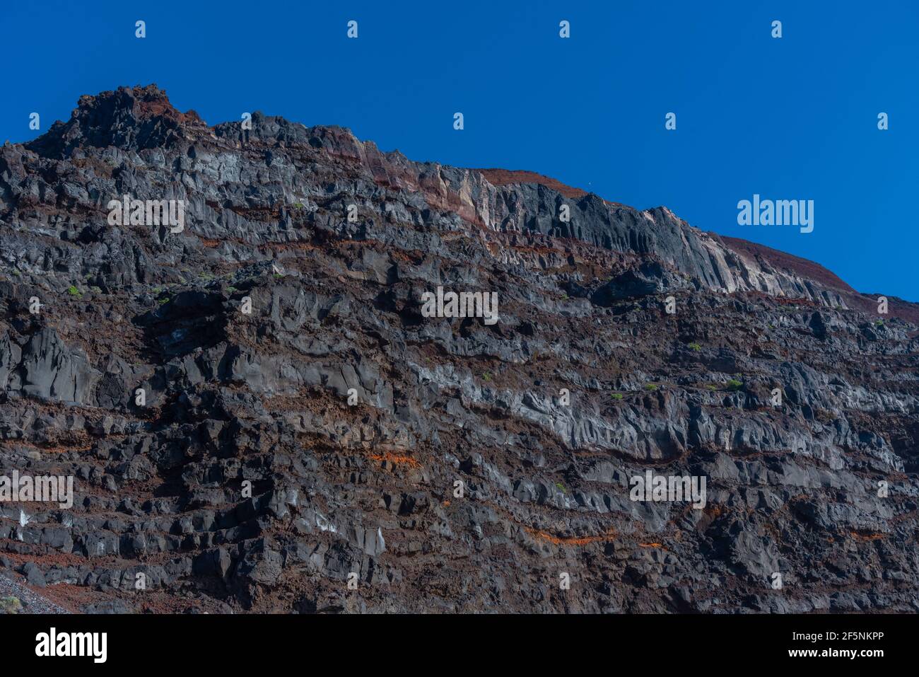 Volcanic landscape of El hierro island, Canary Islands, Spain Stock ...