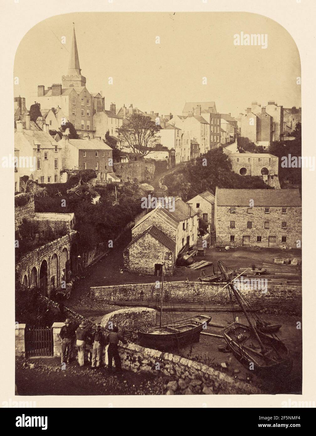 Part of Tenby Town and Harbour. George Stokes (British, born 1805 Stock ...