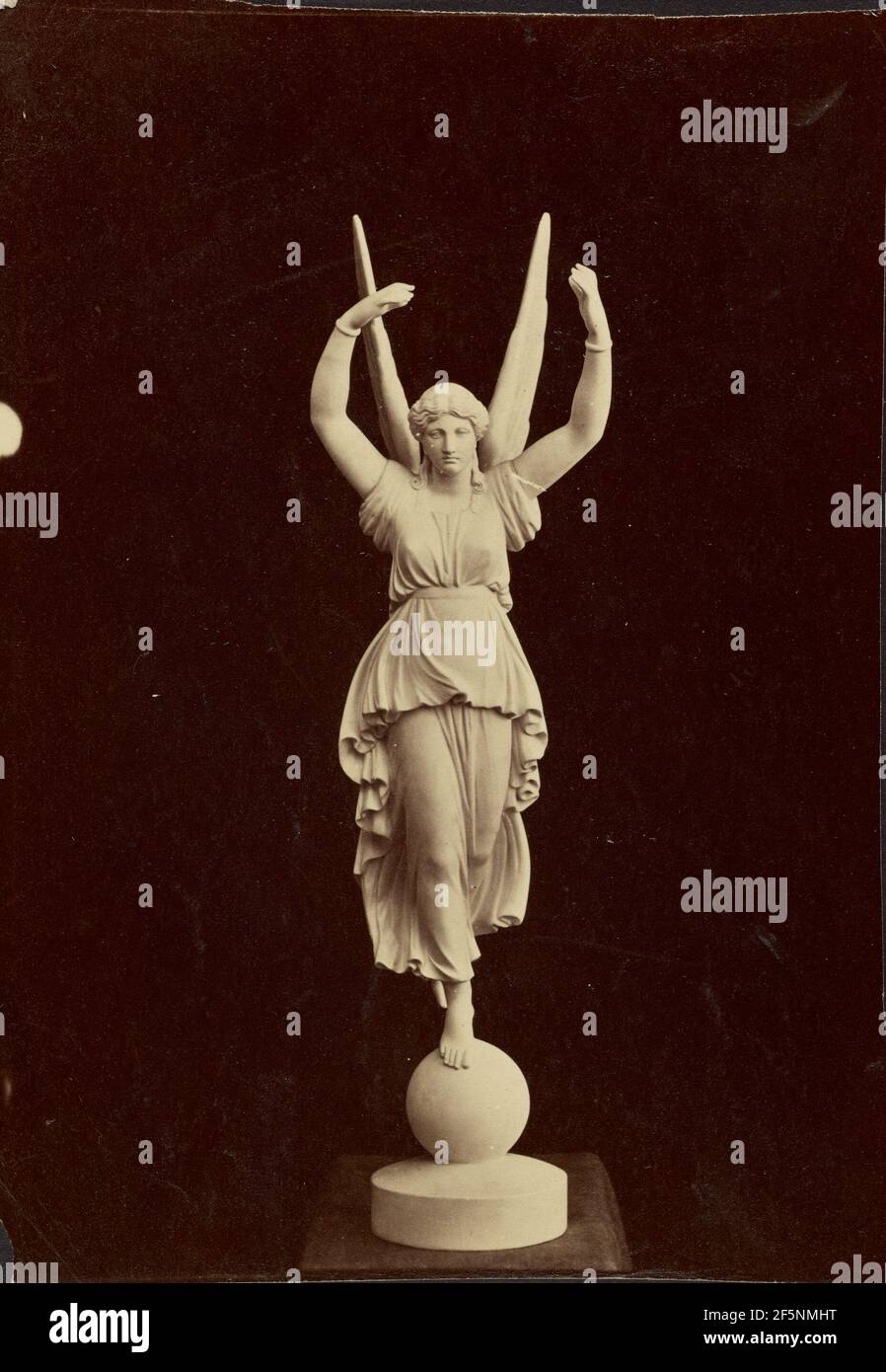 Statue of winged figure. Unknown Stock Photo - Alamy