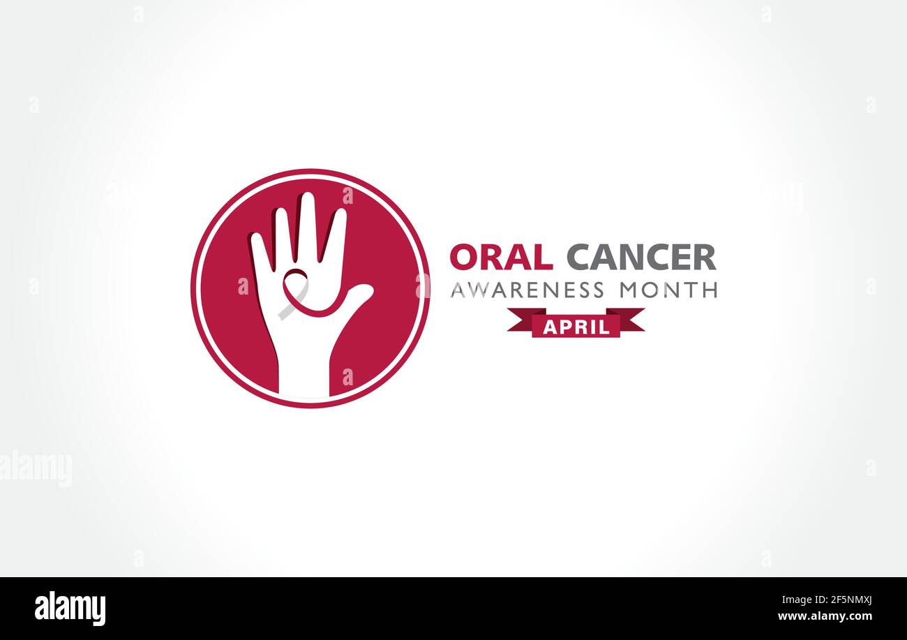 Vector illustration of Oral Cancer Awareness Month observed in April ...