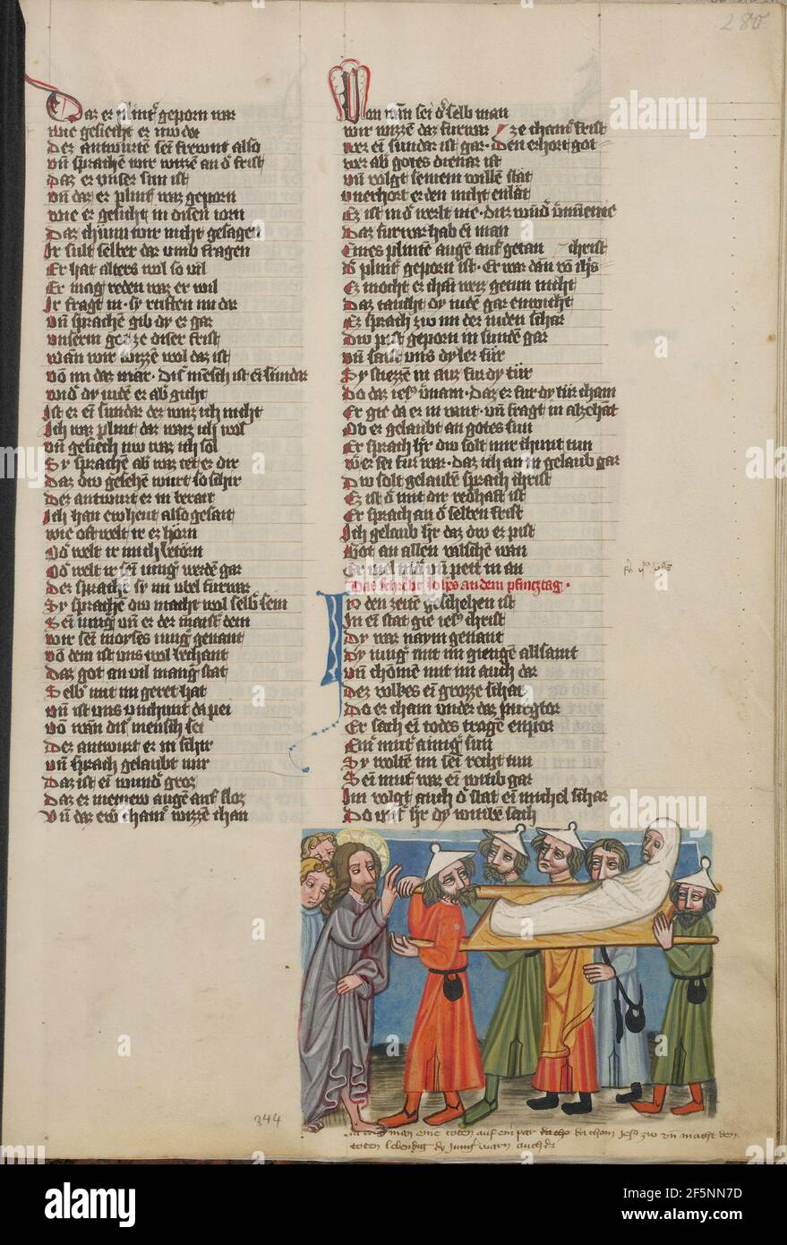 Christ Raising a Dead Man Stock Photo - Alamy