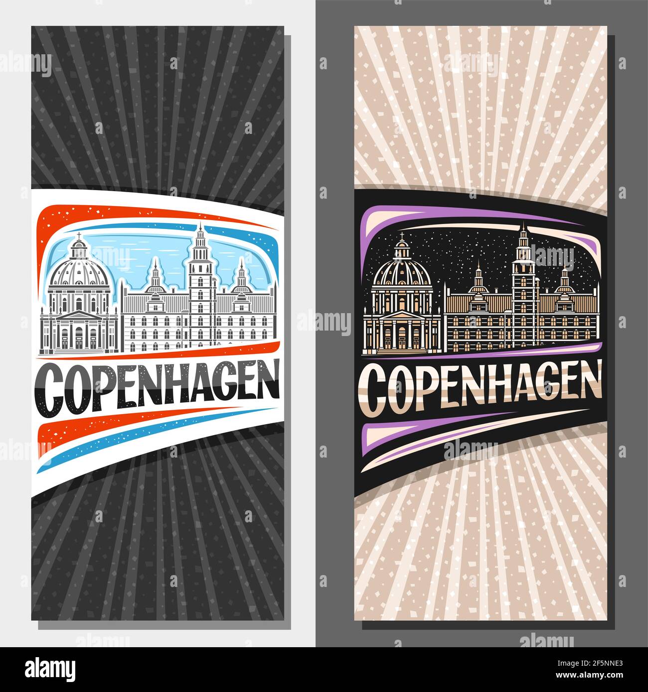 Palace copenhagen denmark Stock Vector Images - Alamy