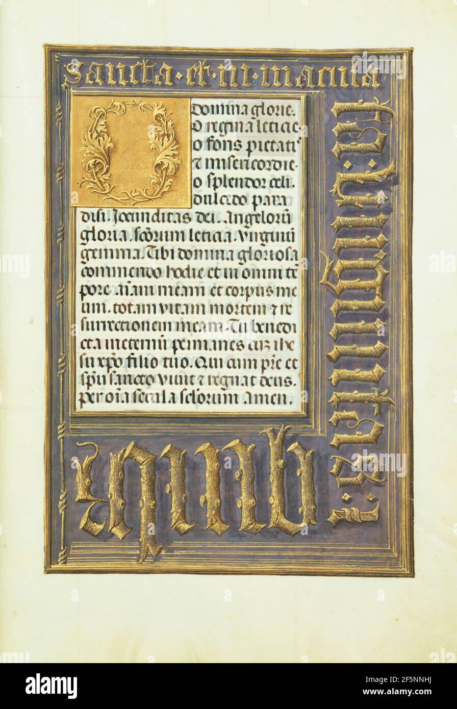 Decorated Text Page. Unknown Stock Photo - Alamy