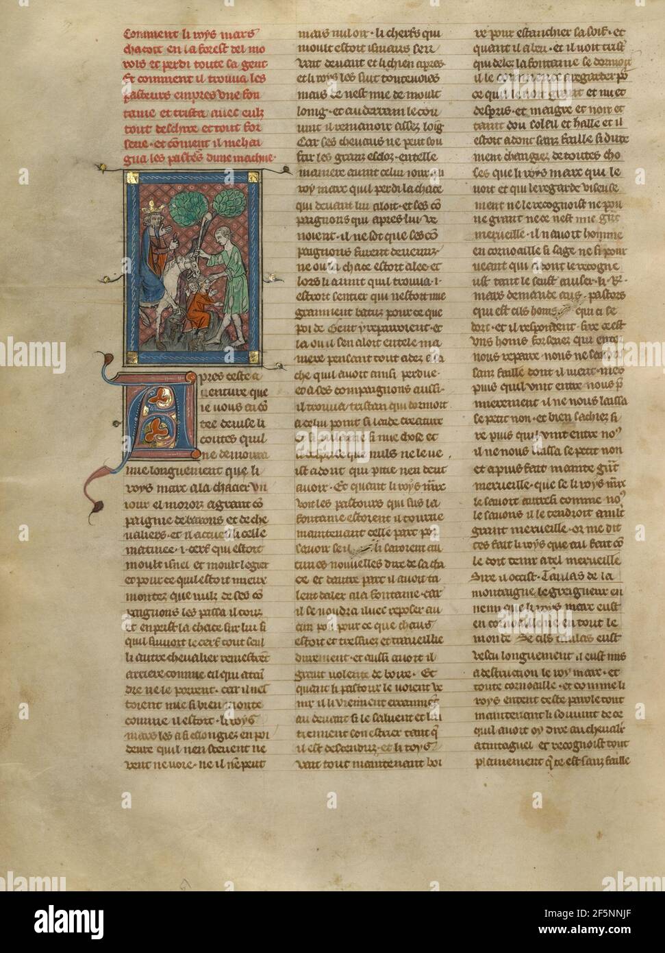 King Mark of Cornwall Meeting Tristan and the Shepherds. Unknown Stock ...