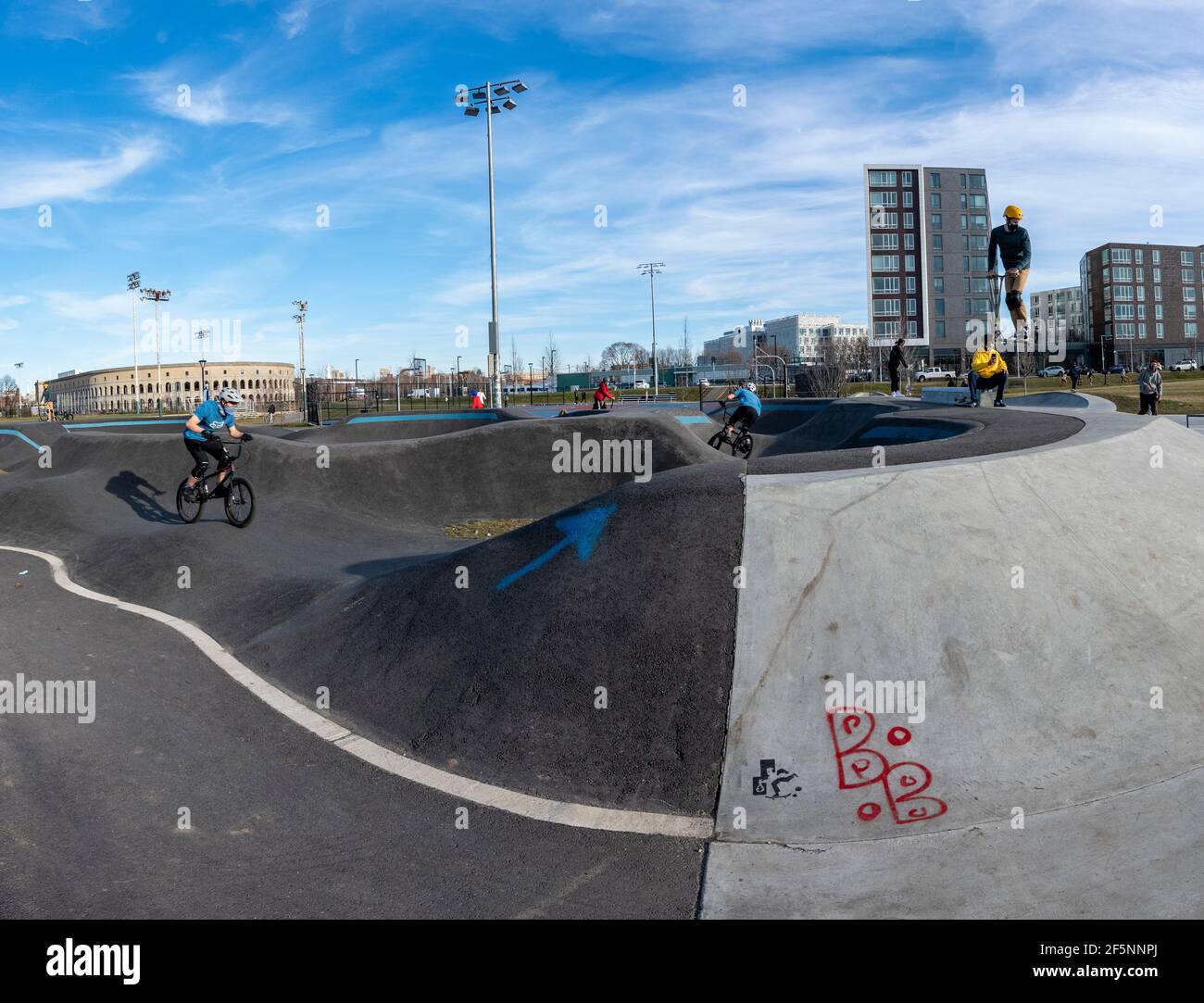 Smith Park Pumptrack Stock Photo - Alamy
