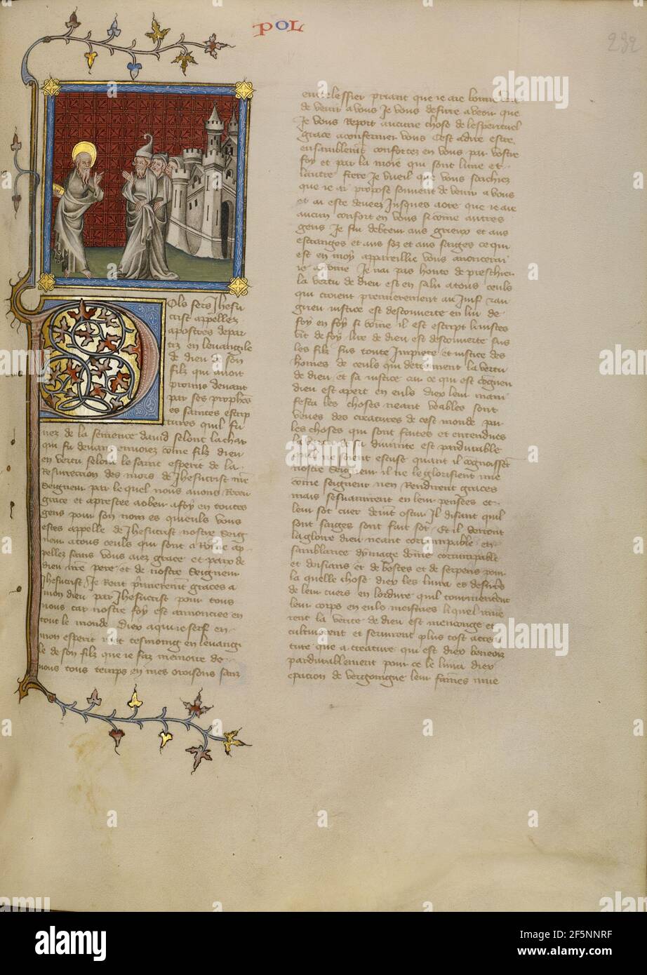 Saint Paul Speaking to the Romans. Master of Jean de Mandeville (French ...