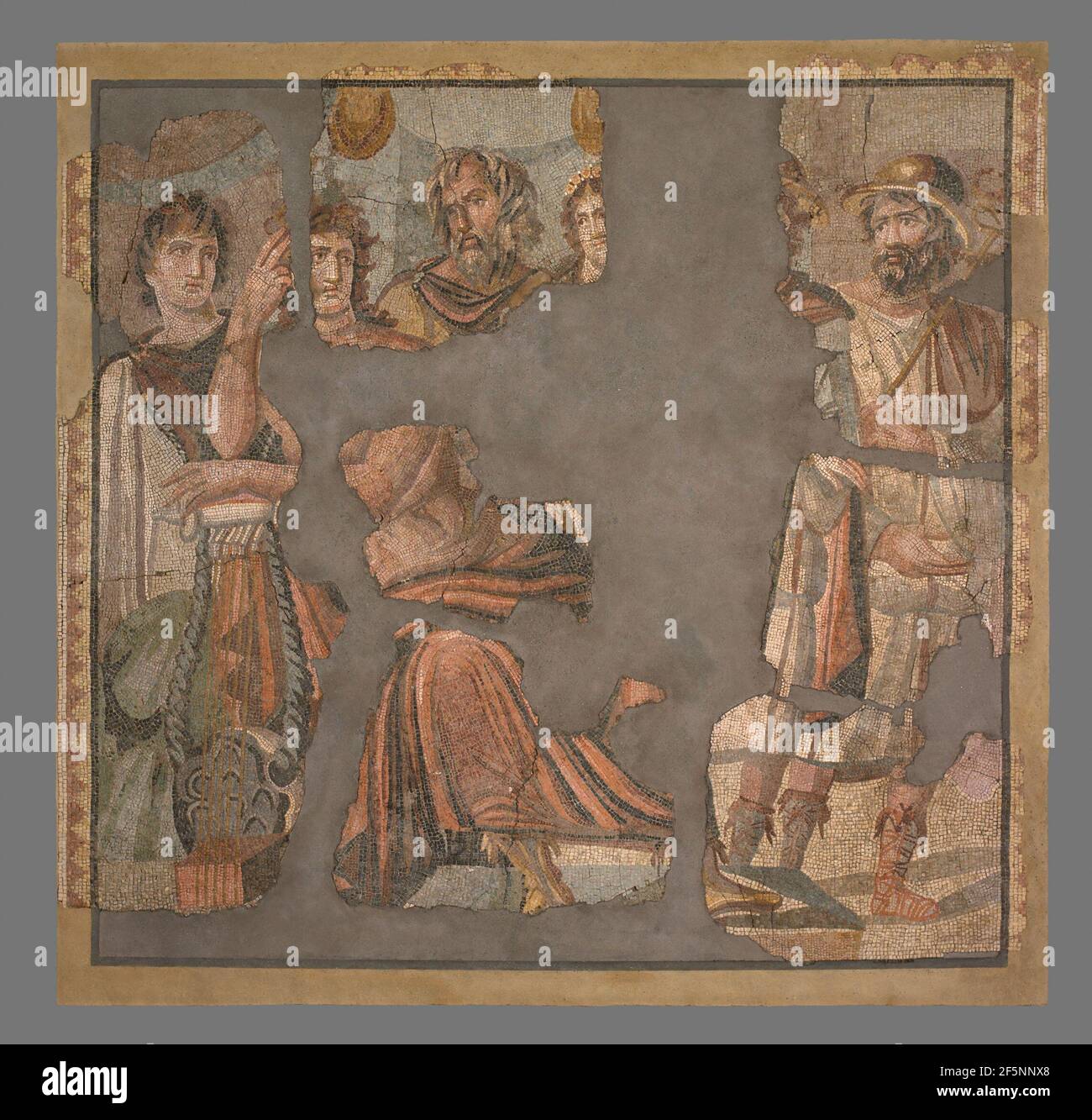 Mosaic Floor with Achilles and Briseis. Unknown Stock Photo - Alamy