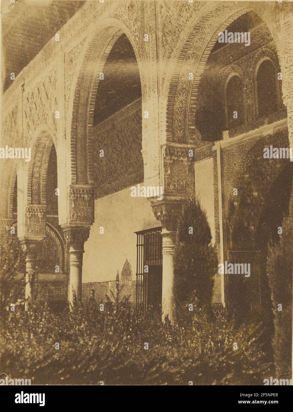 Interior of Alhambra. Unknown maker, Spanish Stock Photo - Alamy