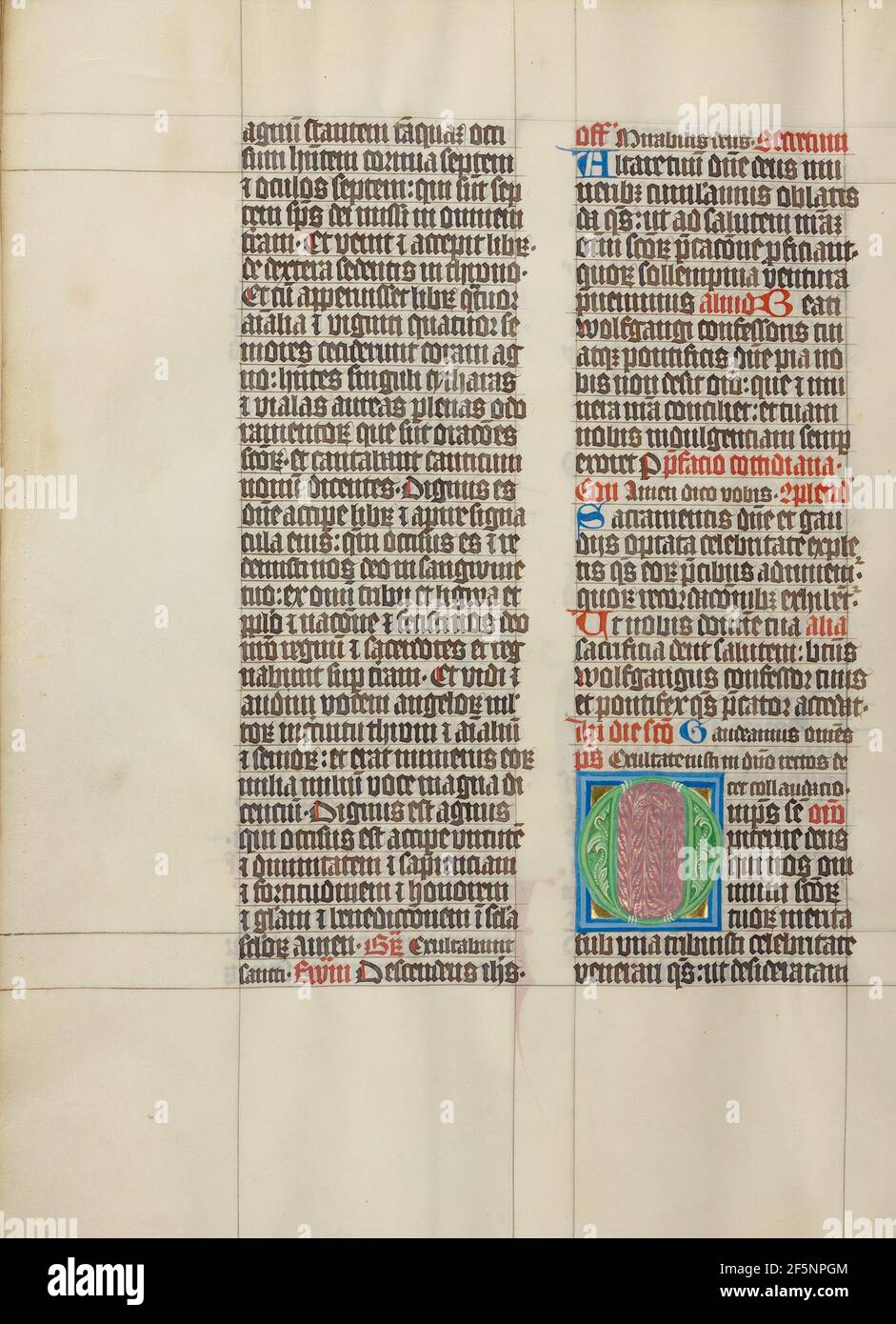 Decorated Initial O. Master Michael (Austrian, active about 1420 until ...