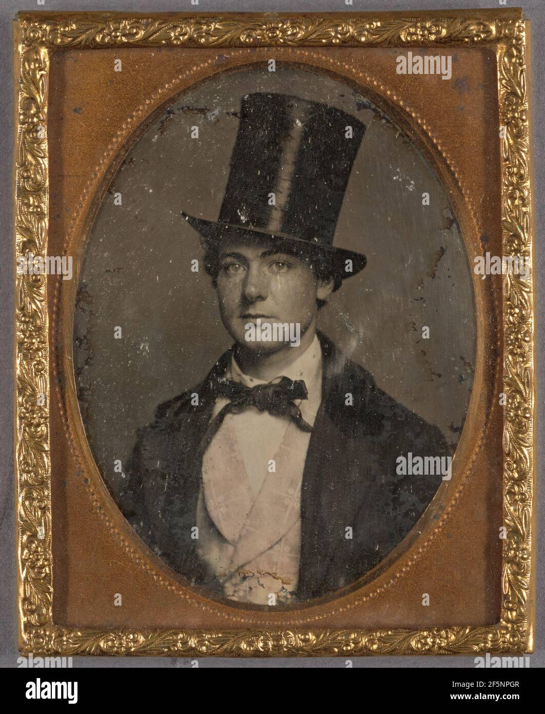 Portrait of a Young man wearing a top hat. Unknown maker, American ...