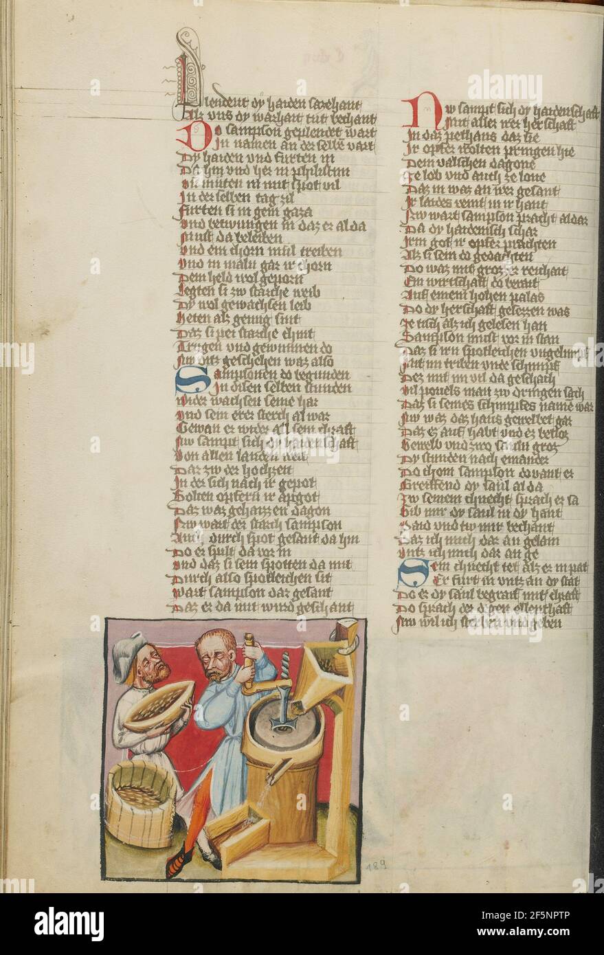 Samson Working in the Corn Mill Stock Photo - Alamy