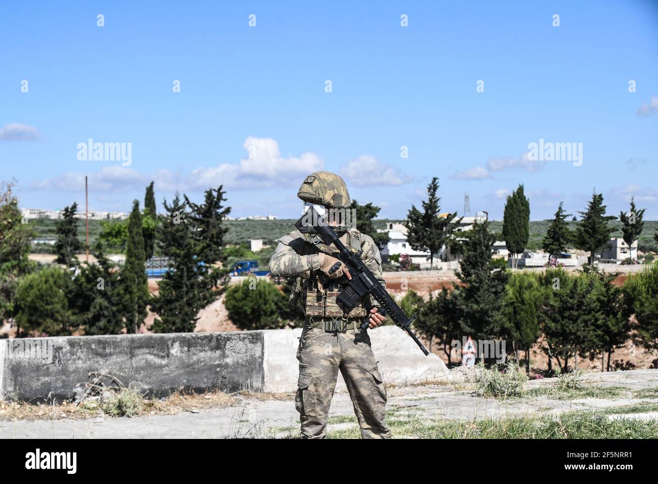 M4 Road, Idlib, Syria, June 4, 2020 Conducting joint Russian-Turkish ...